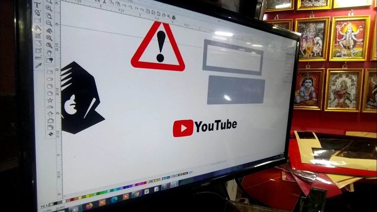 creating ..hacker logo // warning sticker/&/YouTube sticker. - YouTube