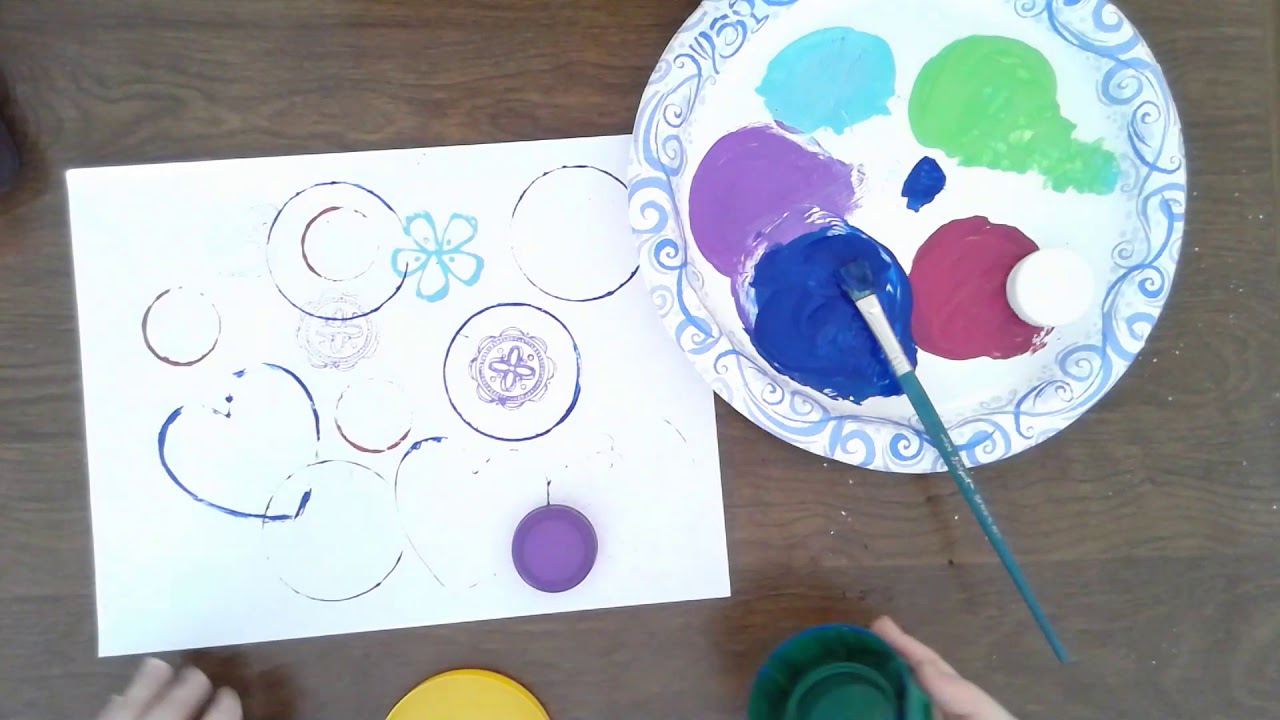 Stamping with Common Objects - YouTube