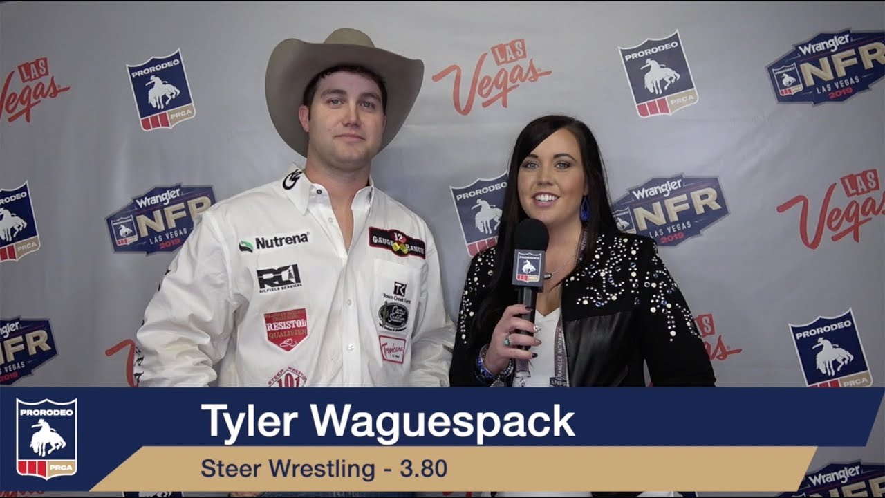 2019 #WranglerNFR | Round 6 Winner | Steer Wrestling | Tyler Waguespack ...