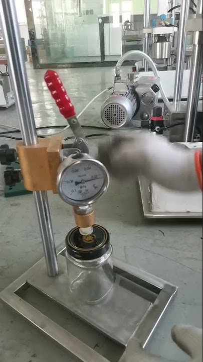 Полуавтоматический вакуумный укупорщик банок. - YouTube