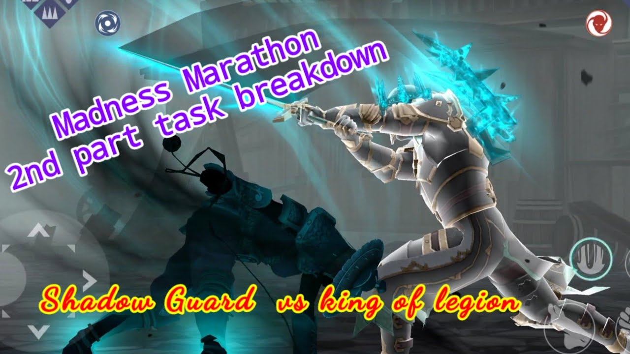 shadow fight 3-King of Login vs Shadow guard and madness marathon ...