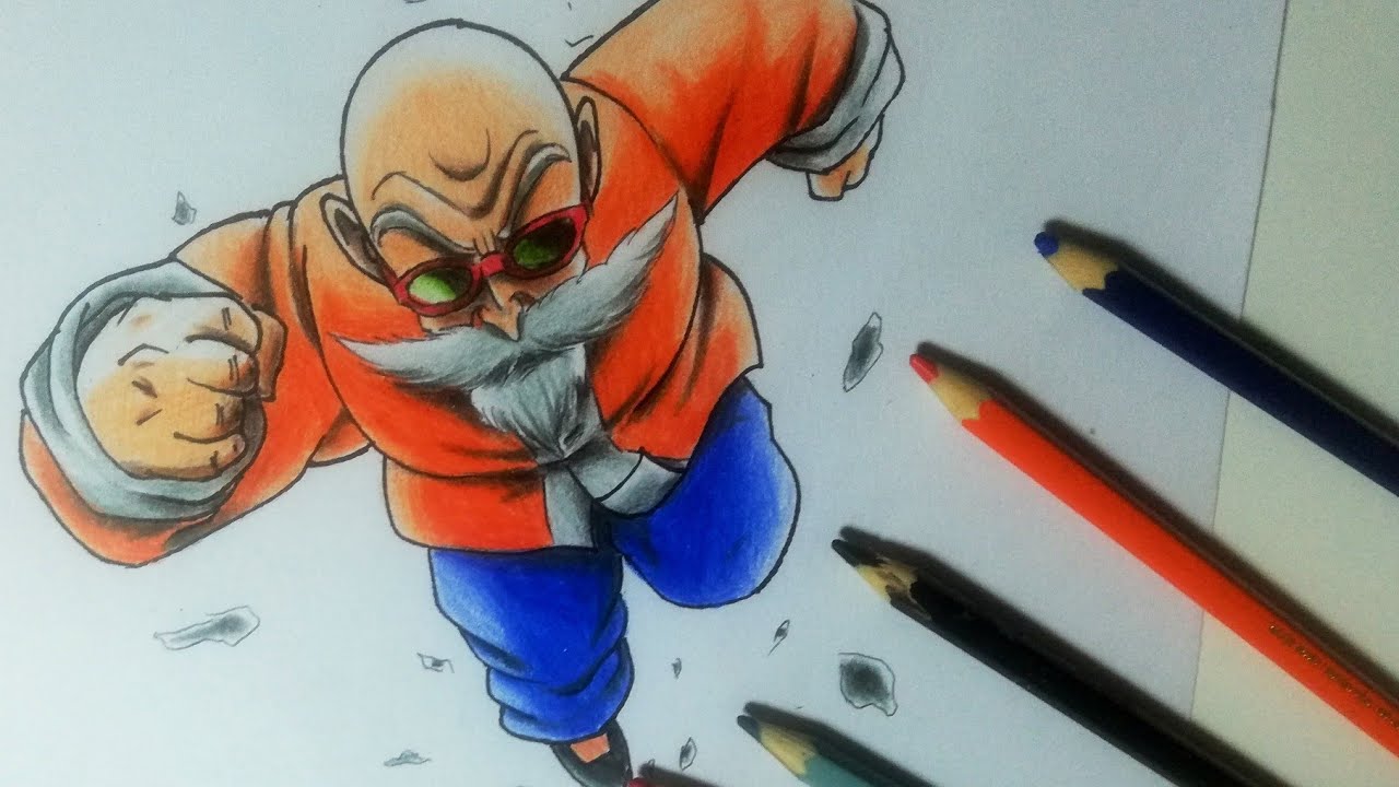 COMO DIBUJAR A MAESTRO ROSHI/ How to draw master roshi - YouTube