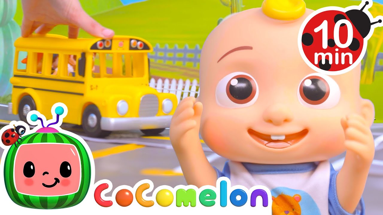 Wheels On The Littlle Toy Bus 🚌 | CoComelon Toy Play Learning | Nursery ...