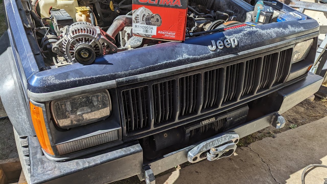 Jeep Cherokee XJ Alternator Upgrade - YouTube