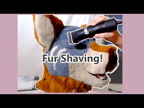 Shaving a Fursuit Head (Timelapse) - YouTube