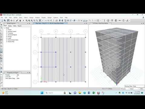 Design of 10 storey building in ETABS - YouTube
