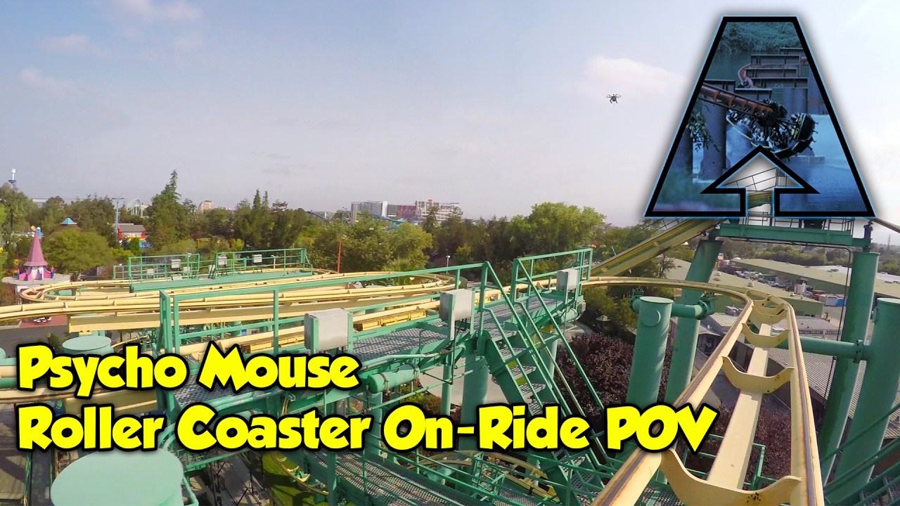 Psycho Mouse Roller Coaster 4K On-Ride POV - California's Great America ...