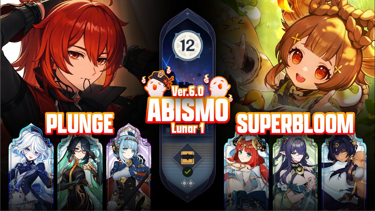 C5 DILUC PLUNGE & C6 YAOYAO SUPERBLOOM | SPIRAL ABYSS 6.0 FLOOR 12 ...