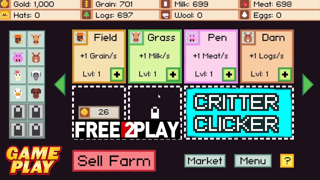 Critter Clicker ★ Gameplay ★ PC Steam [ Free to Play ] Clicker Game ...