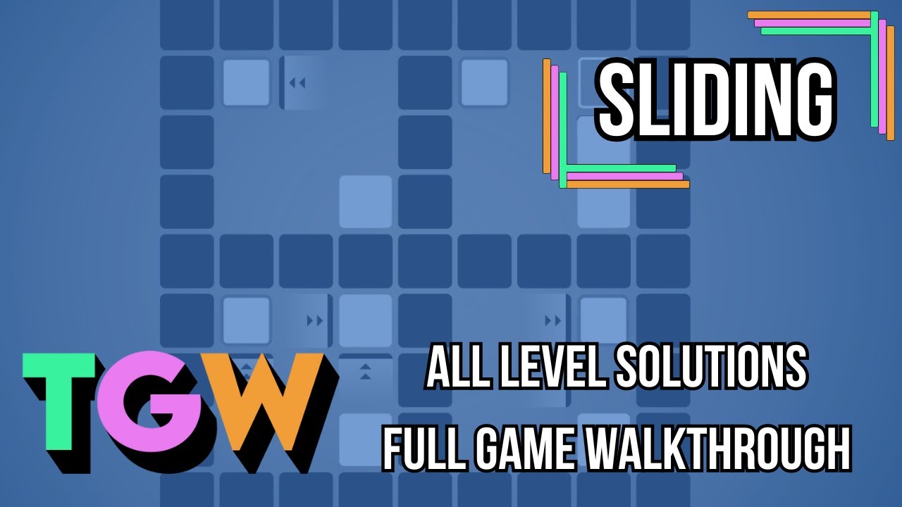 Sliding - 100% Full Game Walkthrough / All Level Solutions - YouTube