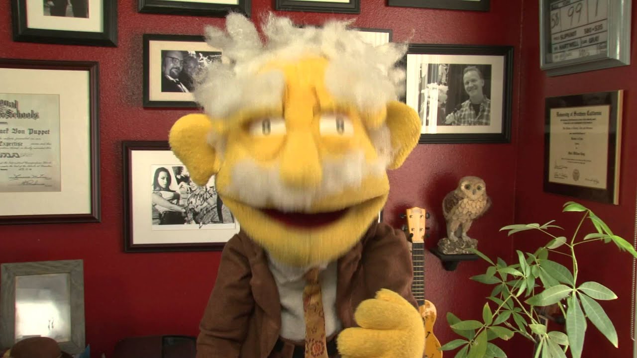 Professor Puppet with an important message about Rod The Storyteller ...