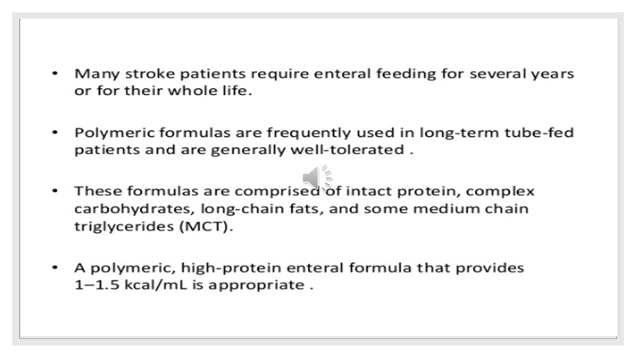 Dietary management in Stroke - YouTube