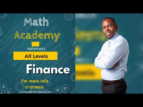 Mathematics Finance | Grade 10/11/12 #financialliteracy - YouTube