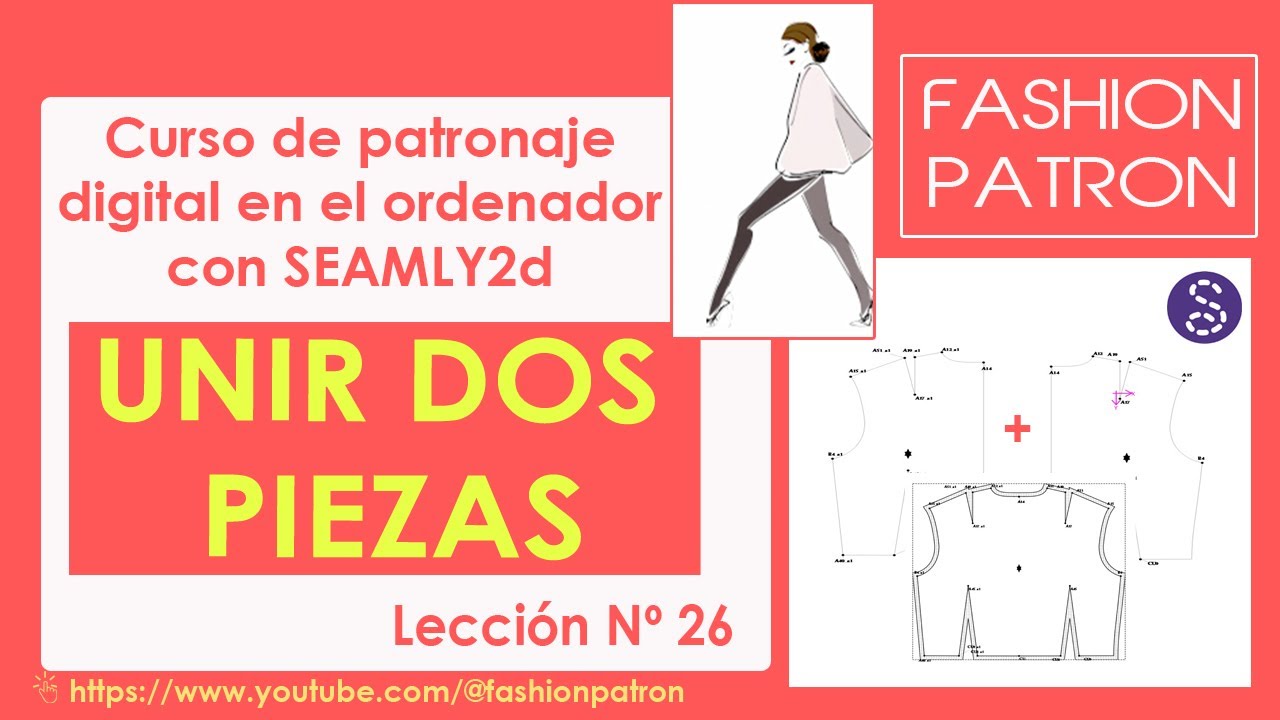 26. Hacer patrones en el programa Seamly2d / Valentina. Unir dos piezas ...