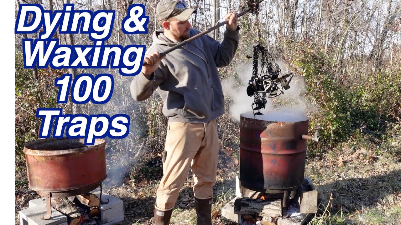 Dying and Waxing 100 COYOTE Traps {DIY} - YouTube