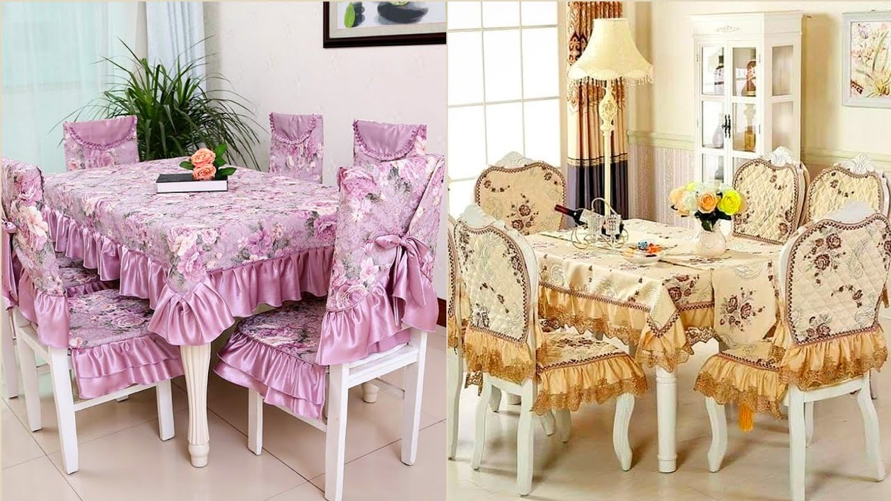 Best Designer Fancy Frilly Tablecloth And Chair Cover Designe Ideas ...