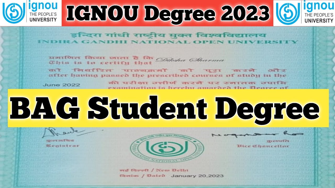 IGNOU BAG Degree 2023 IGNOU BAG Ki Degree Kaise Hoti Hai IGNOU Degree ignou-bag-degree-2023-ignou-bag-ki-degree-kaise-hoti-hai-ignou-degree