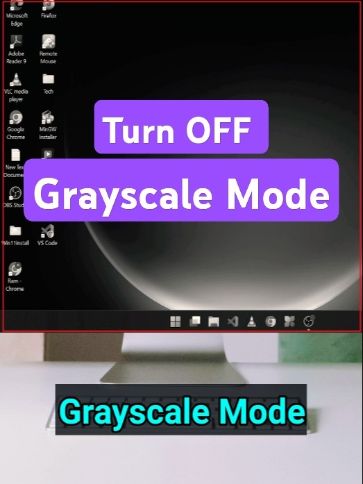 🌈How to Disable Grayscale Mode in Windows 11! 💻 #shorts - YouTube
