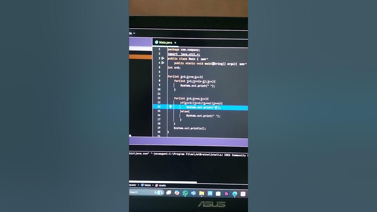 Hollow Rhombus in Java - YouTube
