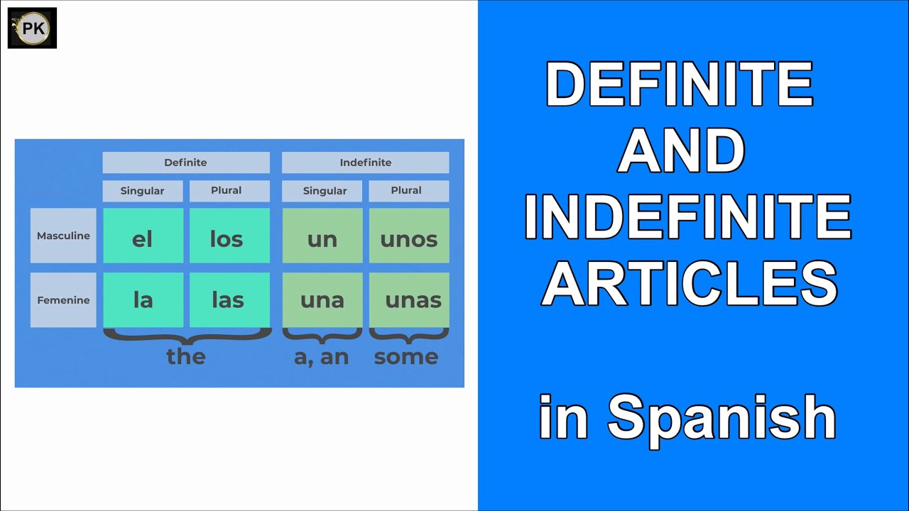 Spanish Lesson 9 Learn DEFINITE And INDEFINITE ARTICLES In SPANISH spanish-lesson-9-learn-definite-and-indefinite-articles-in-spanish