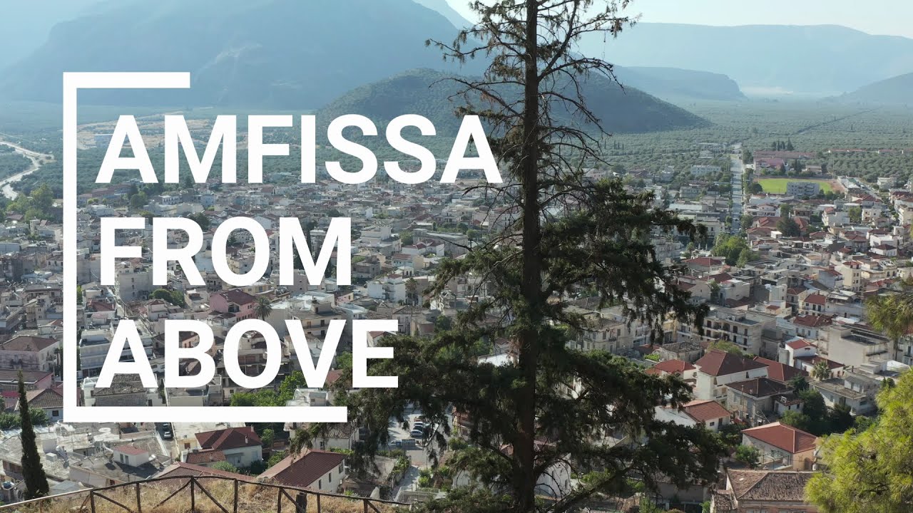Amfissa Town from above!!!! H Άμφισσα από ψηλά - YouTube