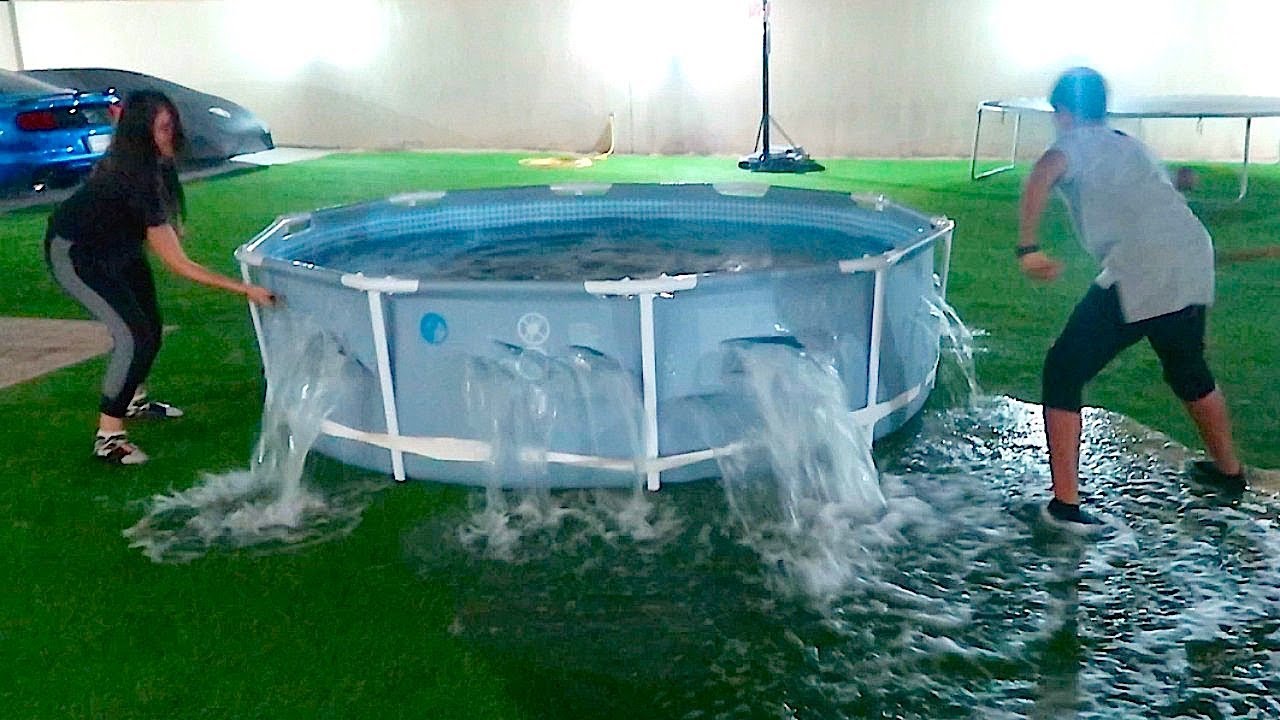 OUR SWIMMING POOL EXPLODED‼️ - YouTube