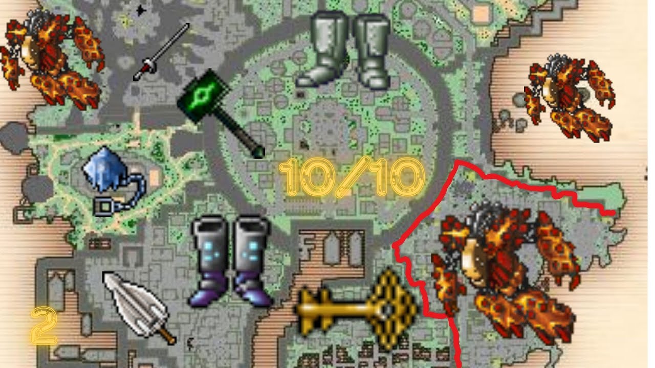 Tibia War Golem loot 10/10 Tin Key może? - YouTube