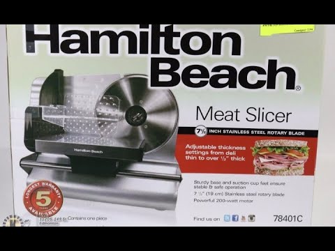 Hamilton Beach meat slicer review - YouTube