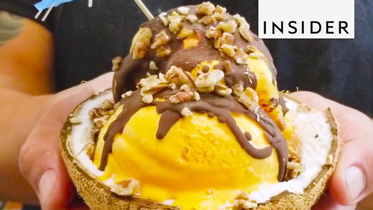 Coconut Shell Sundae Is Perfect For Summer - YouTube