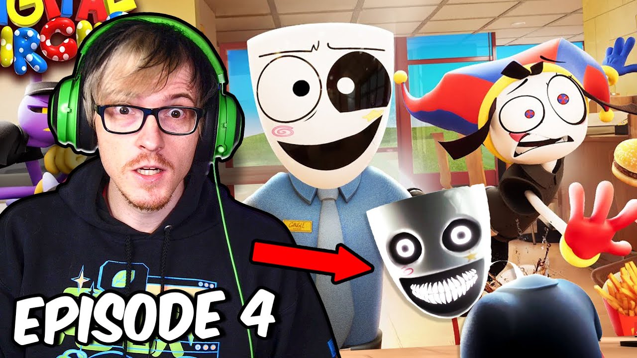 GANGLE IS SCARY... THE AMAZING DIGITAL CIRCUS EPISODE 4 REACTION - YouTube