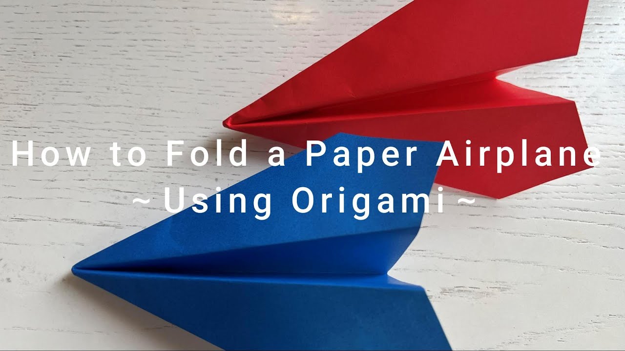 How to fold an ORIGAMI air plane ~step by step~ Tutorial - YouTube