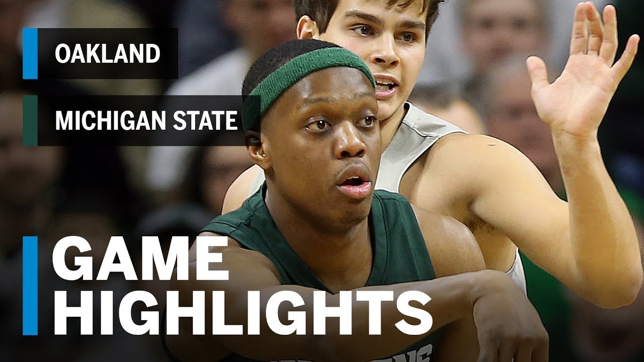 Highlights: Oakland at Michigan State | Big Ten Basketball - YouTube