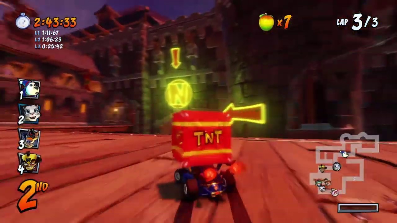 Gameplay Crash Team Racing Nitro-Fuel Easy (Part 4) Making TNT Fly Off ...