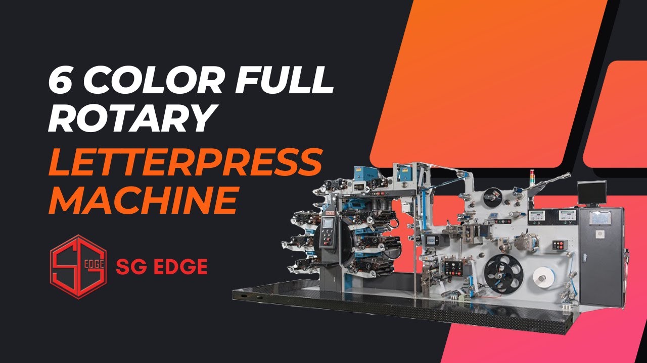 6 Color Full Rotary Letterpress Machine | Santosh Kumar | Machine Demo ...