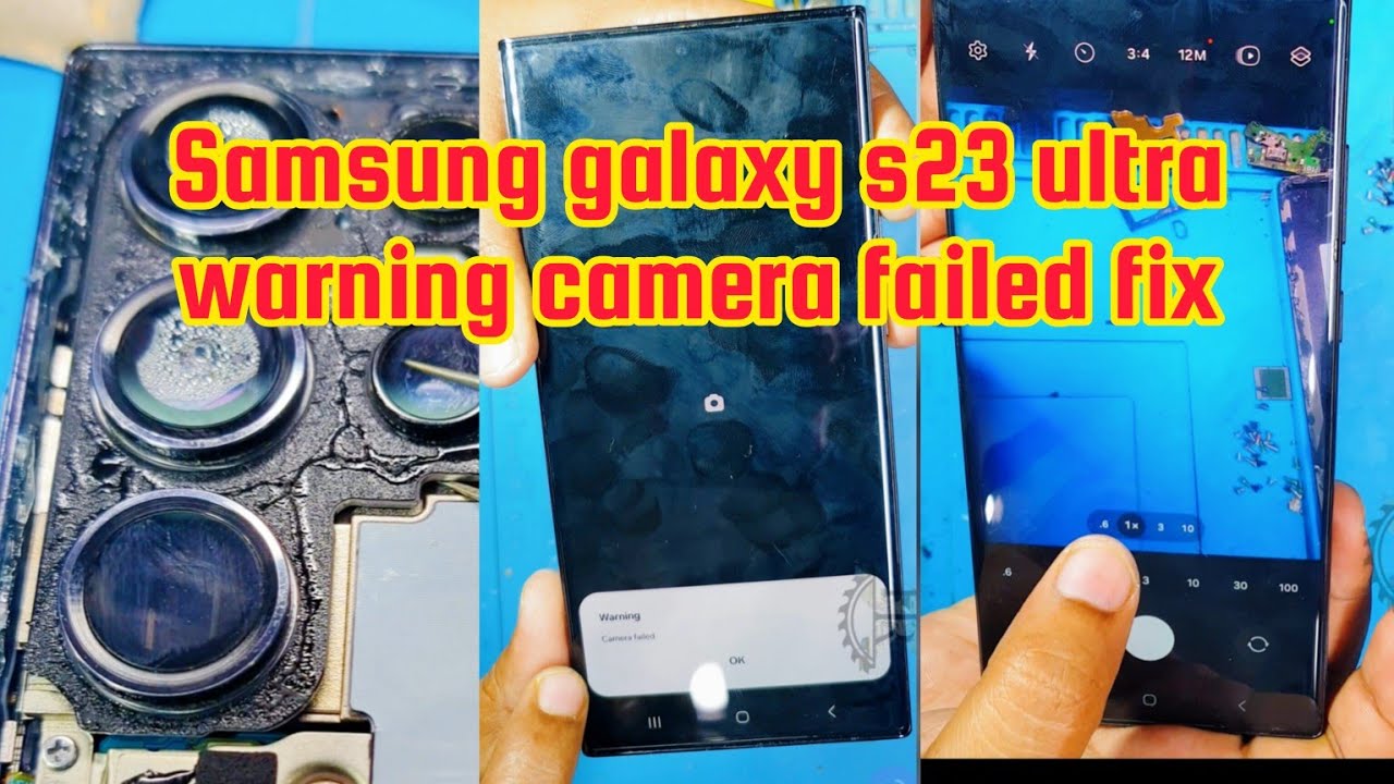 Samsung galaxy s23 ultra warning camera failed fix || Samsung galaxy s23 ultra camera problem ...