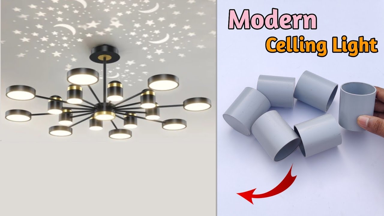 How To Make Wall Hanging Lamp | Modern Ceiling Light | Diy Wall Decor ...