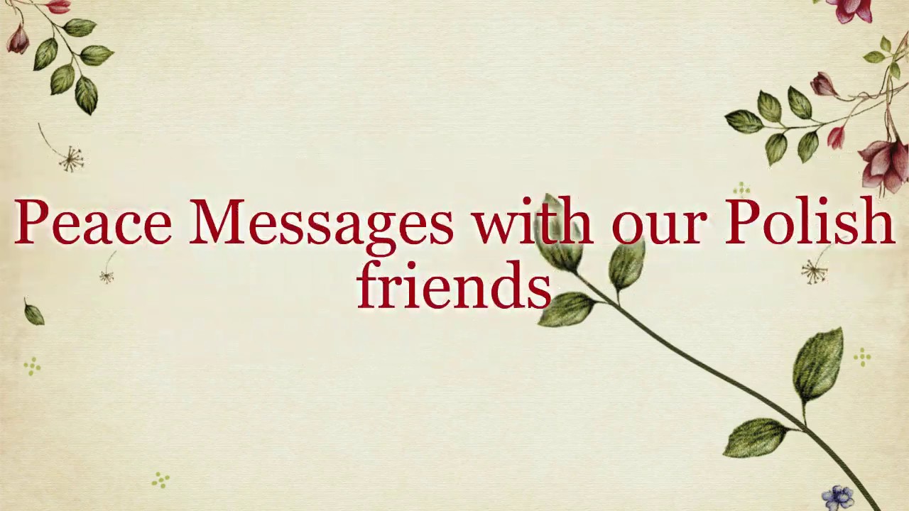 Peace day chat with our Polish friends - YouTube