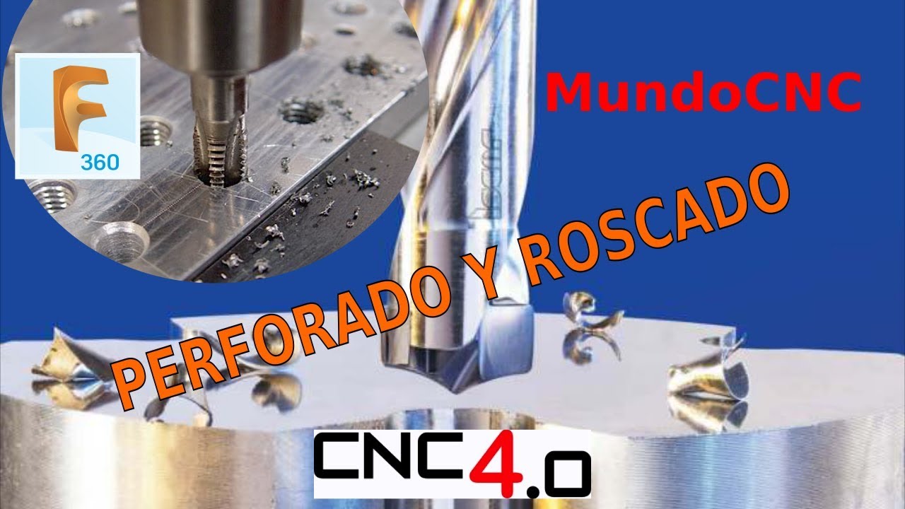 Operaciones de perforado y roscado en Fusion 360 CAM - YouTube