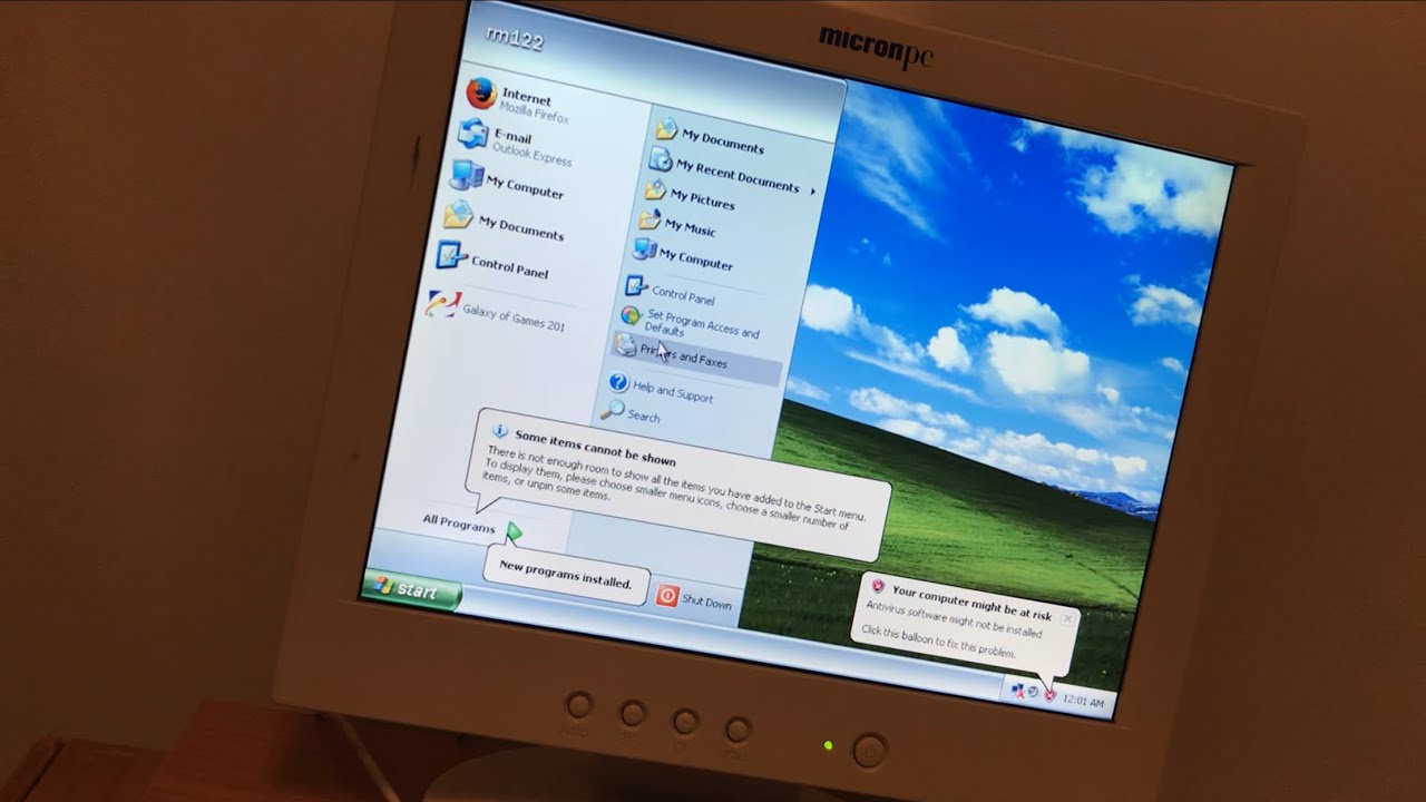 My First Windows XP Computer (How I got it and startup) - YouTube