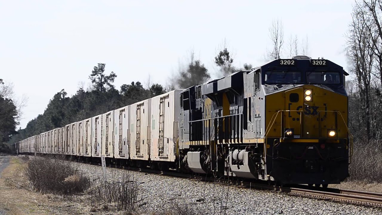 CSX Tropicana Juice Train at Cades, SC - YouTube