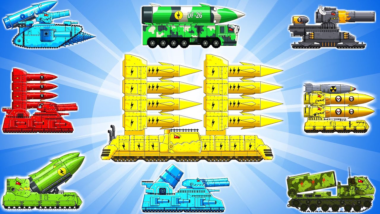 THE ULTIMATE BATTLE OF GIANT ROCKET TANKS - Cartoons about tank - YouTube