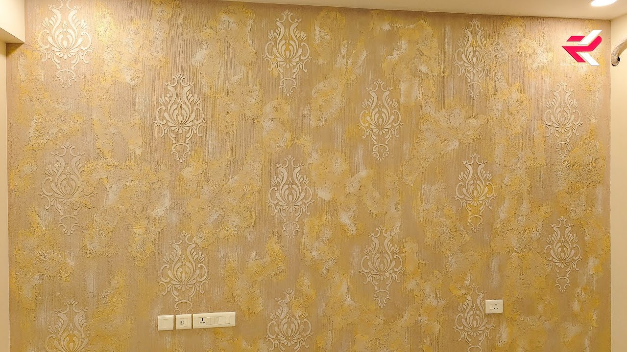 NEW° Modern Wall Texture Design Paint || Bedroom Wall Texture Design ...