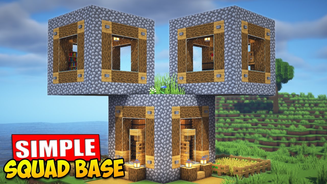 Minecraft Squad Survival House Tutorial 🏡 - YouTube