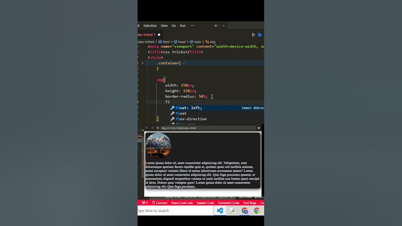 Html And Css Tricks Shape Outside In Css Webdevwithrajeev Htmlcssjavascript Css Html Youtube