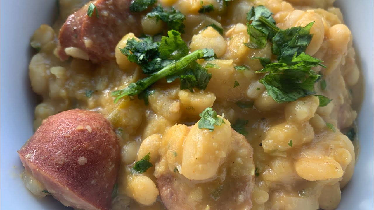 GREAT NORTHERN BEANS ( white beans and sausage soup) RECIPE - YouTube
