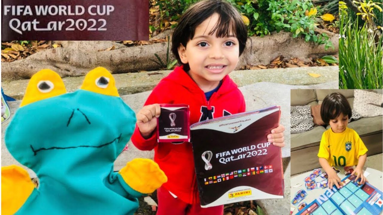 Benjamin e Sapinho Croc Croc ABRINDO FIGURINHAS DA COPA DO MUNDO PARTE ...