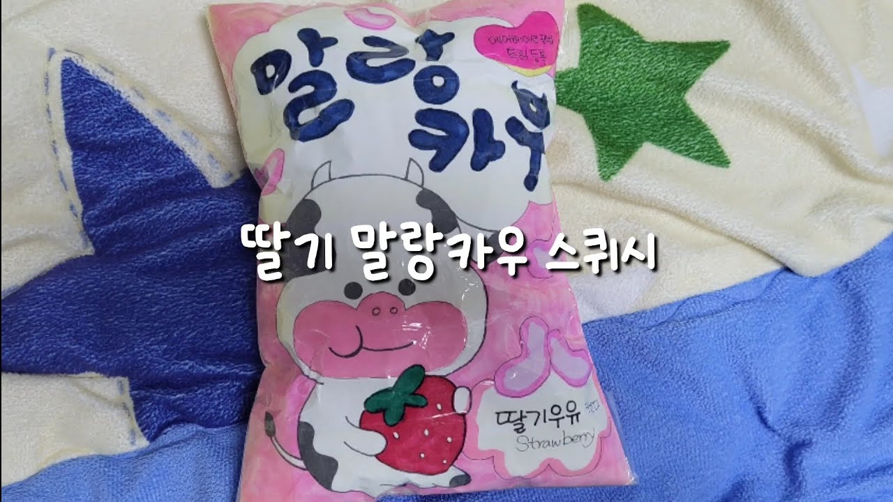 딸기 말랑카우 스퀴시🍓🍓 스퀴시 알고리즘 Youtube