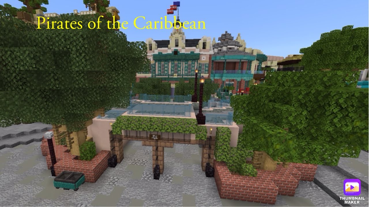 Disneyland pirates of the Caribbean in Minecraft - YouTube