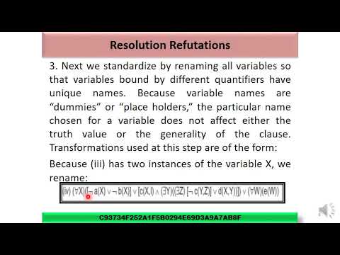Resolution Theorem Proving predicates - YouTube