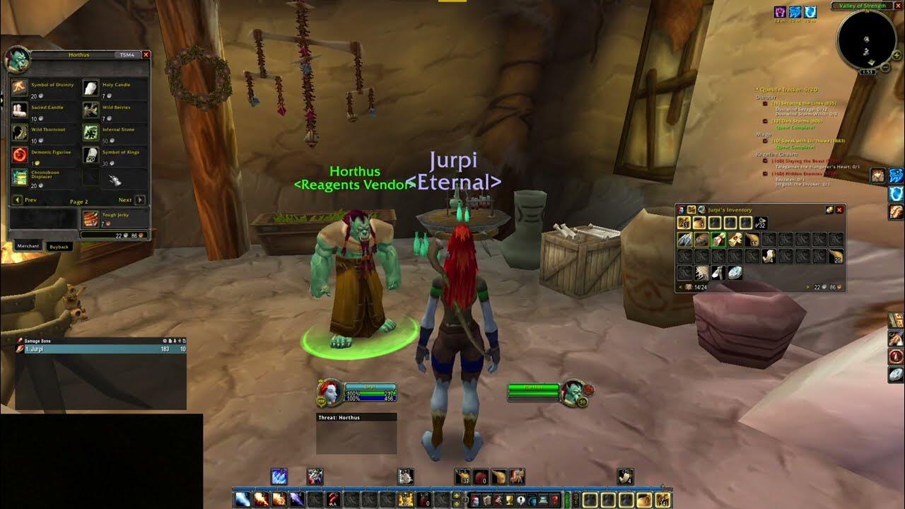 Reagent Vendor Orgrimmar Wow Classic Youtube